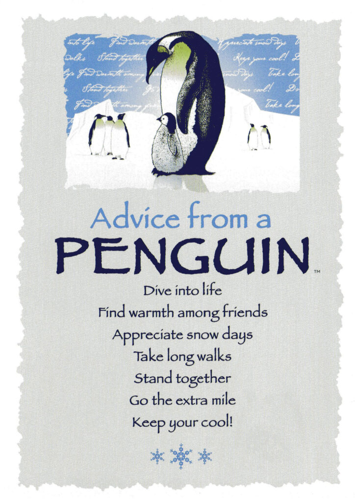Advice:From A Penguin - All Saints Widow and Widowers Organization